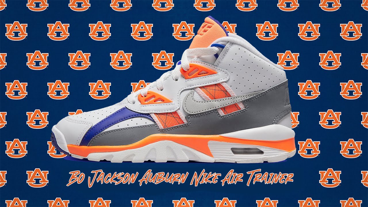 BO JACKSON Auburn Nike Air Trainer SC High Shoes Exclusive Look & Price ...