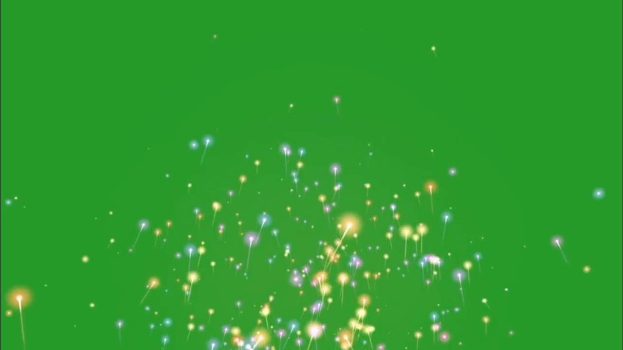 glowing particles flying green screen video | green screen particles ...