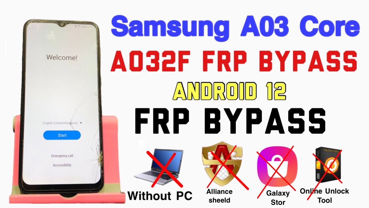 Samsung A03 Core Android 12 Frp Bypass | Without Activity Manager New ...