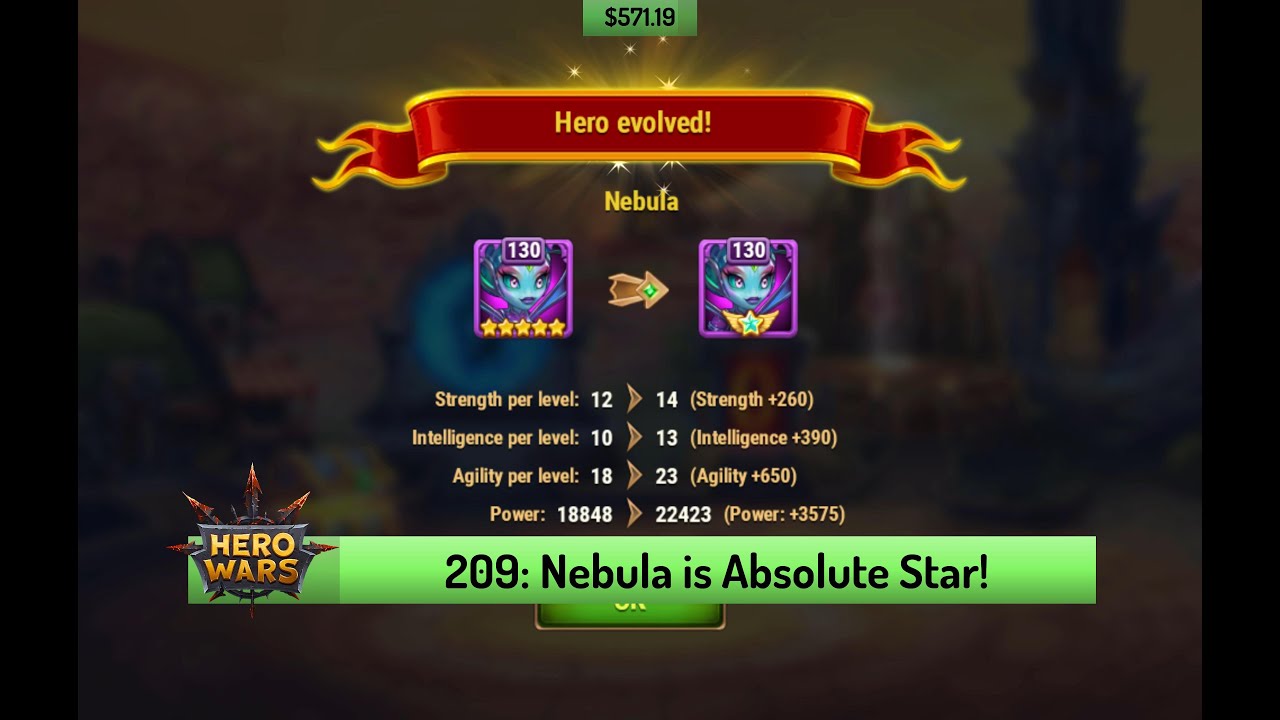 Let's Play Hero Wars 209: Nebula is Absolute Star and Axel is Blue +2 ...