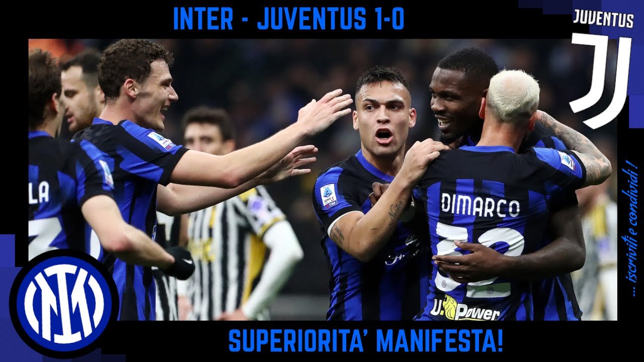 INTER - JUVENTUS 1-0: VINCE la SQUADRA più FORTE, come DETTO lo ...
