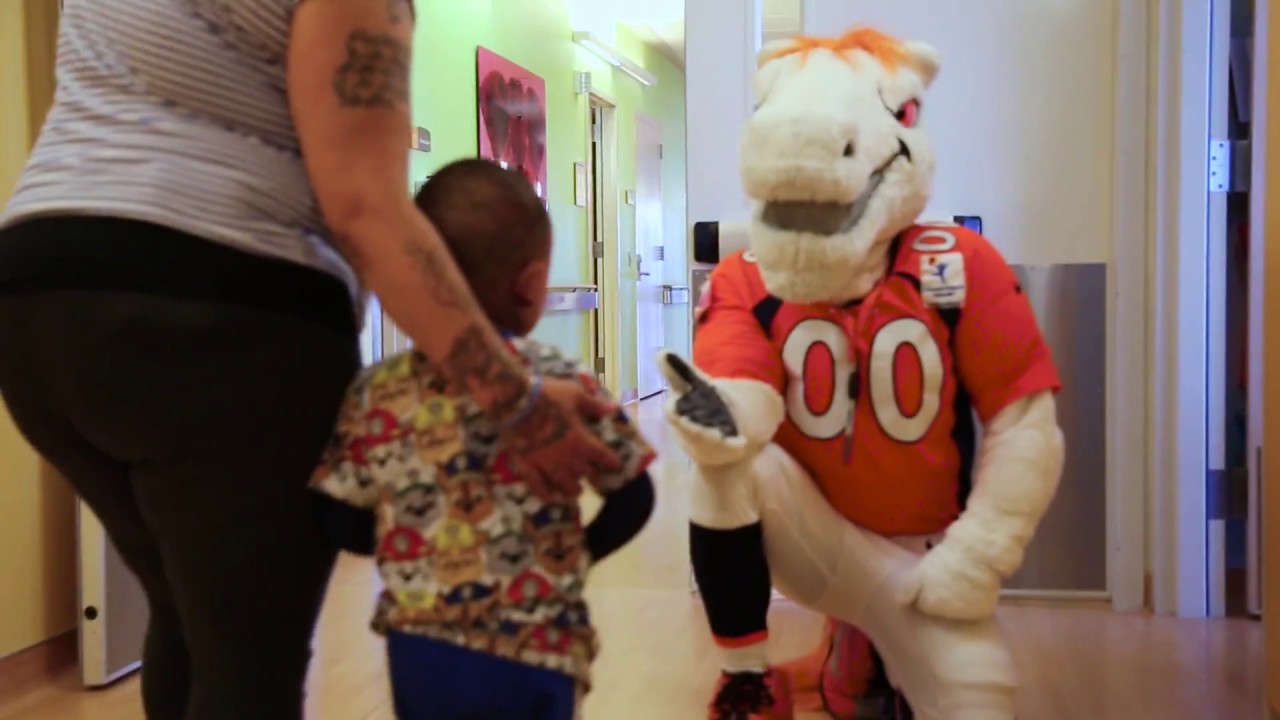 Broncos Mascot, Miles, Finds a Superstar in the End Zone at Children’s ...
