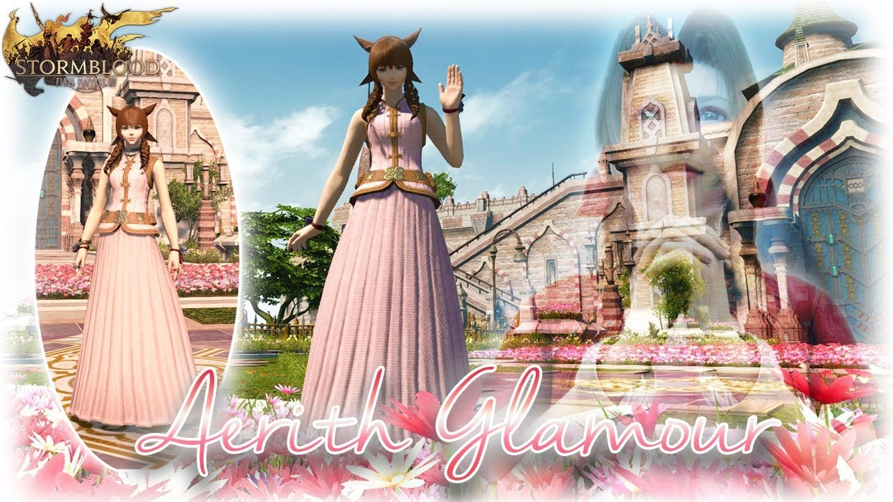 FFXIV: Aerith Glamour FF7 - YouTube