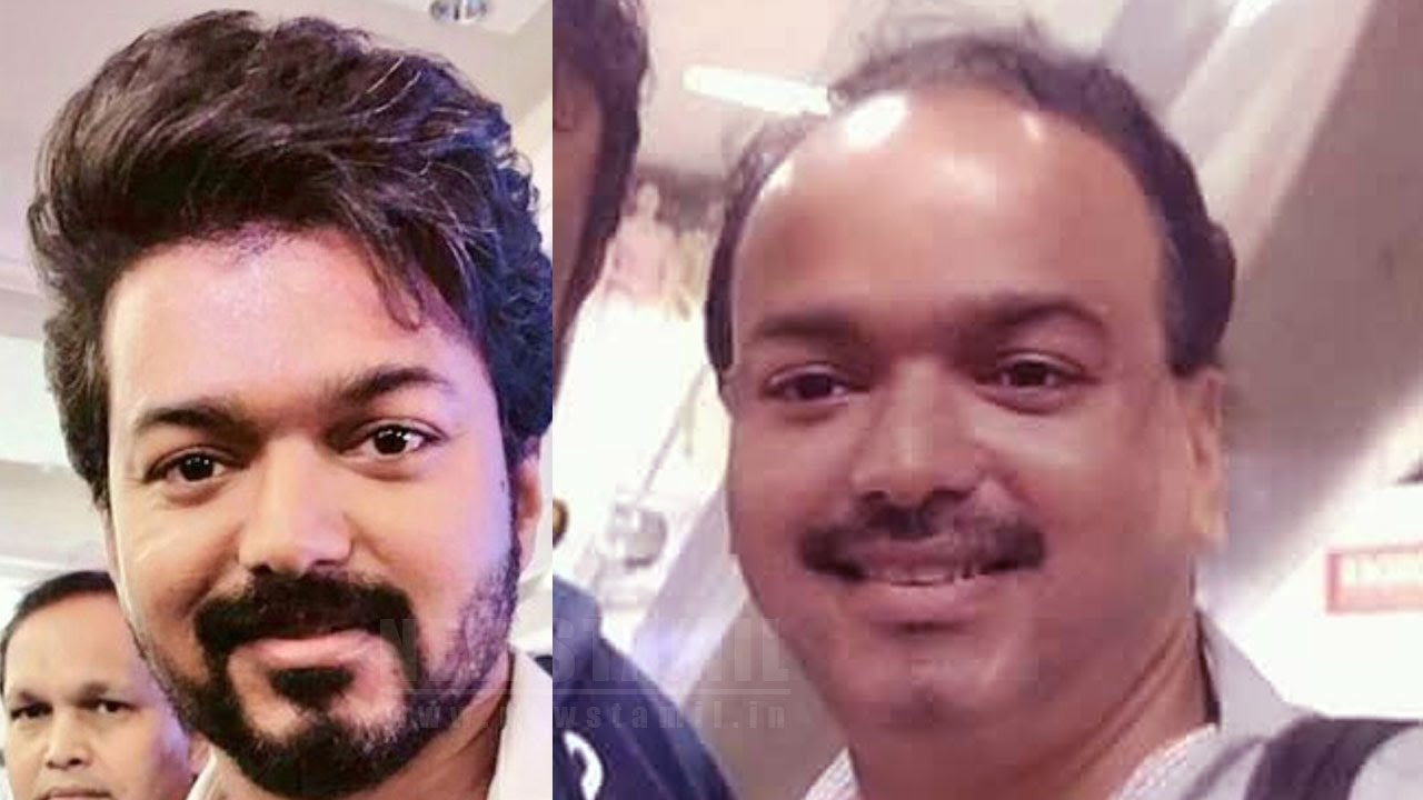 விஜய்யா இது? தலையில் முடி இல்லாத விஜய்? Vijay Wig picture on social ...