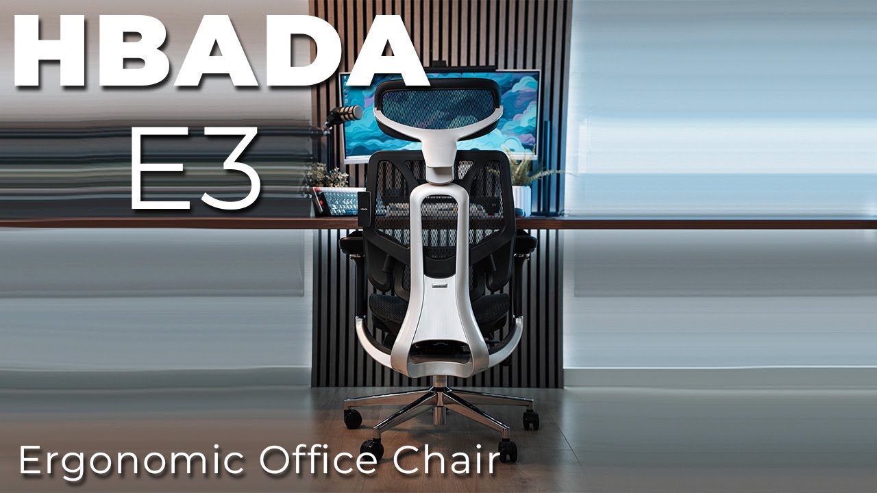 HBADA E3 Pro Ergonomic Office Chair (with Footrest) - YouTube