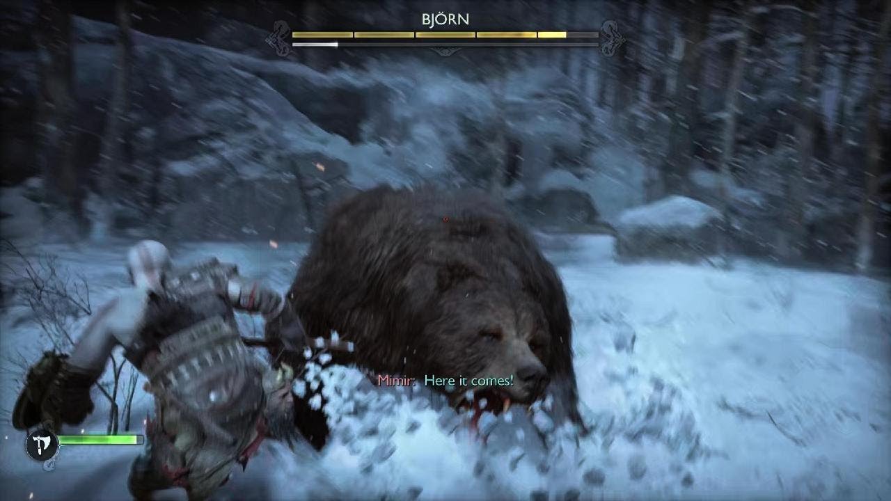Bear Boss Fight Give me God of War - YouTube