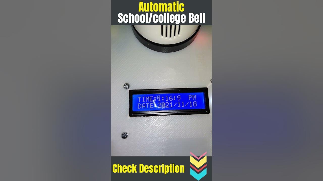 Automatic school college bell project । Automatic school bell system using Arduino #shorts - YouTube