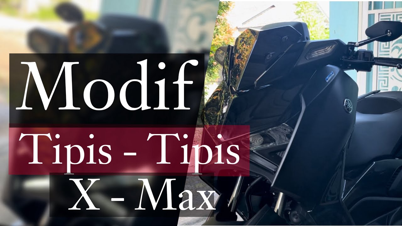 UPGRADE WINSHIELD,SPION&FRAMELESS - YAMAHA X-MAX 2024 - YouTube