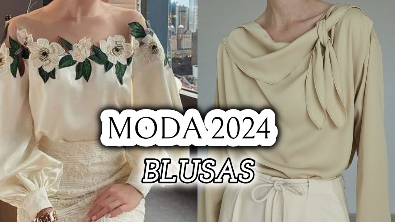 HERMOSAS BLUSA ELEGANTES SENCILLAS Y DISCRETAS DE MODA 2024 - YouTube