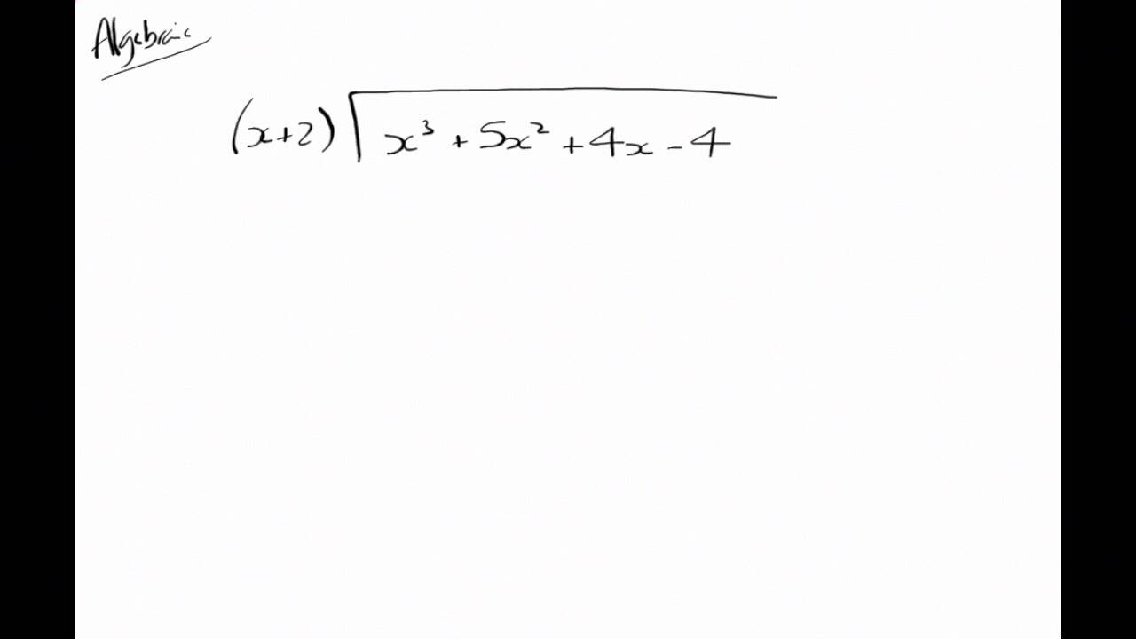 MathTube Algebraic Long Division Tutorial YouTube MathTube Algebraic Long Division Tutorial YouTube