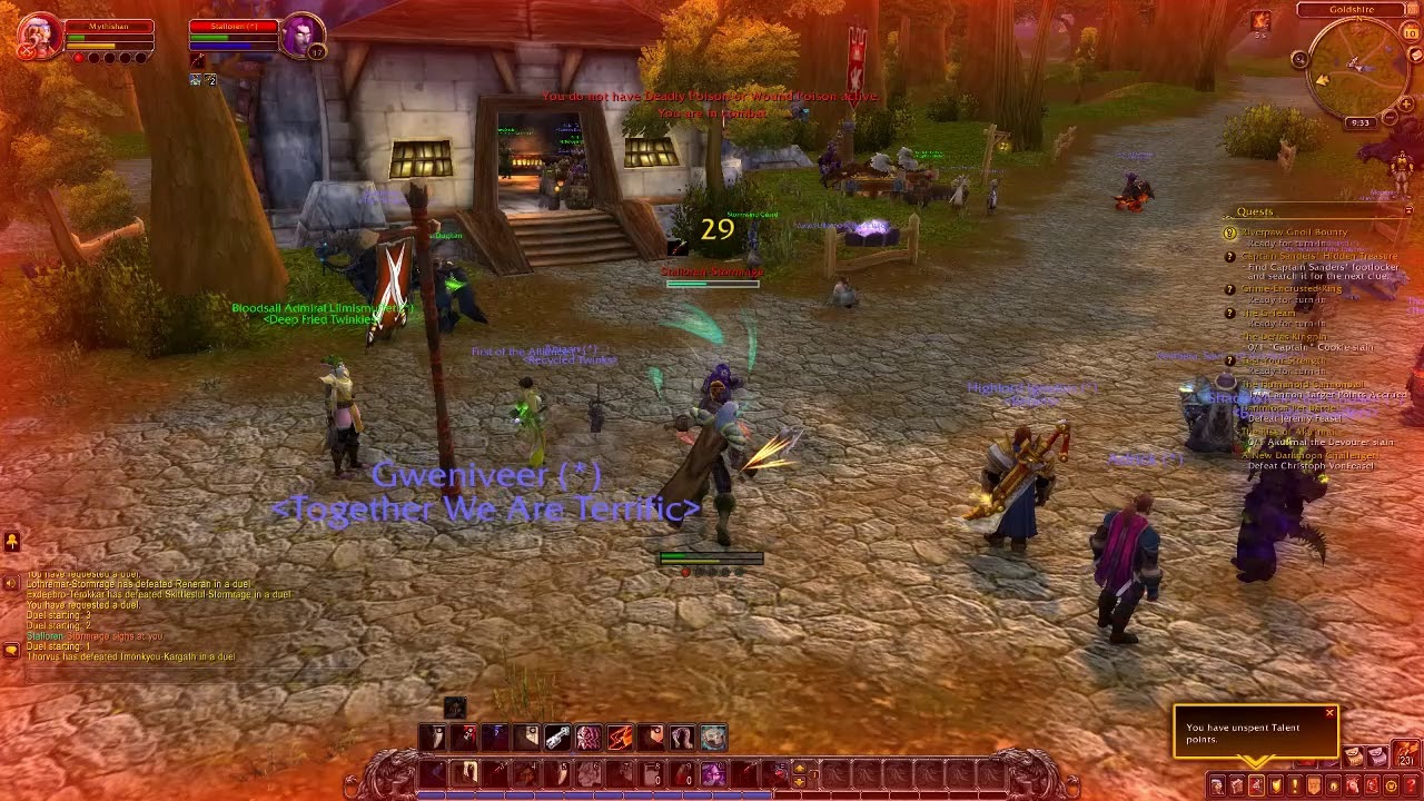WoW | Dueling low levels! | (Goldshire) - YouTube