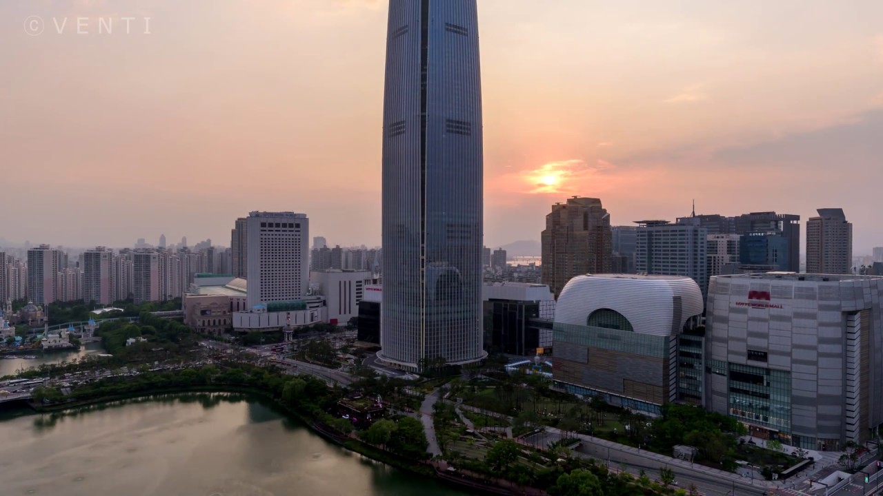 LOTTE WORLD TOWER - Day To Night 4k - YouTube