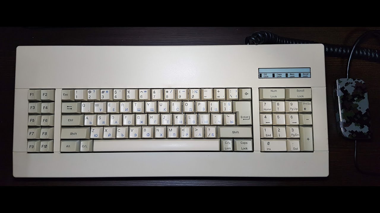 Pravetz 16 vintage XT keyboard - YouTube