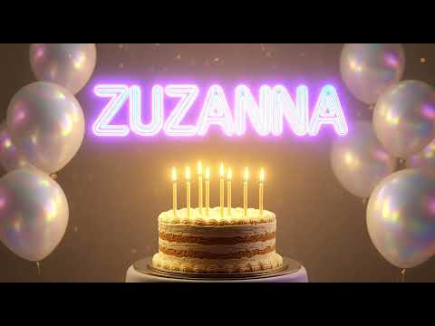 Sto lat Zuzanna! 🎂 Piosenka urodzinowa dla Zuzanny – Wszystkiego Najlepszego Zuza, Zuzia!