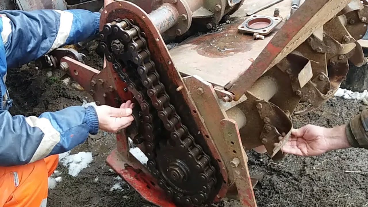 imt freza štelovanje lanca / traktor imt 542 - YouTube