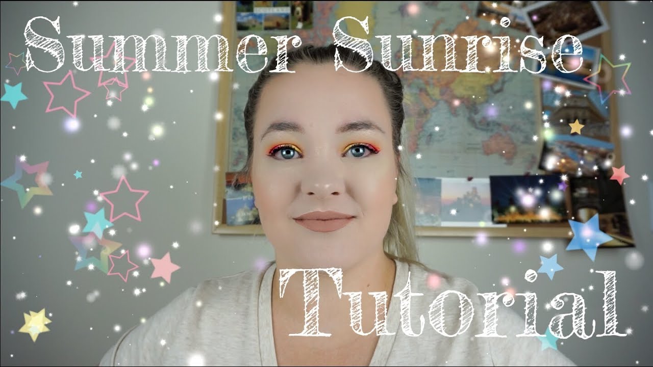 Colorful Sunrise | Summer Makeup Tutorial - YouTube