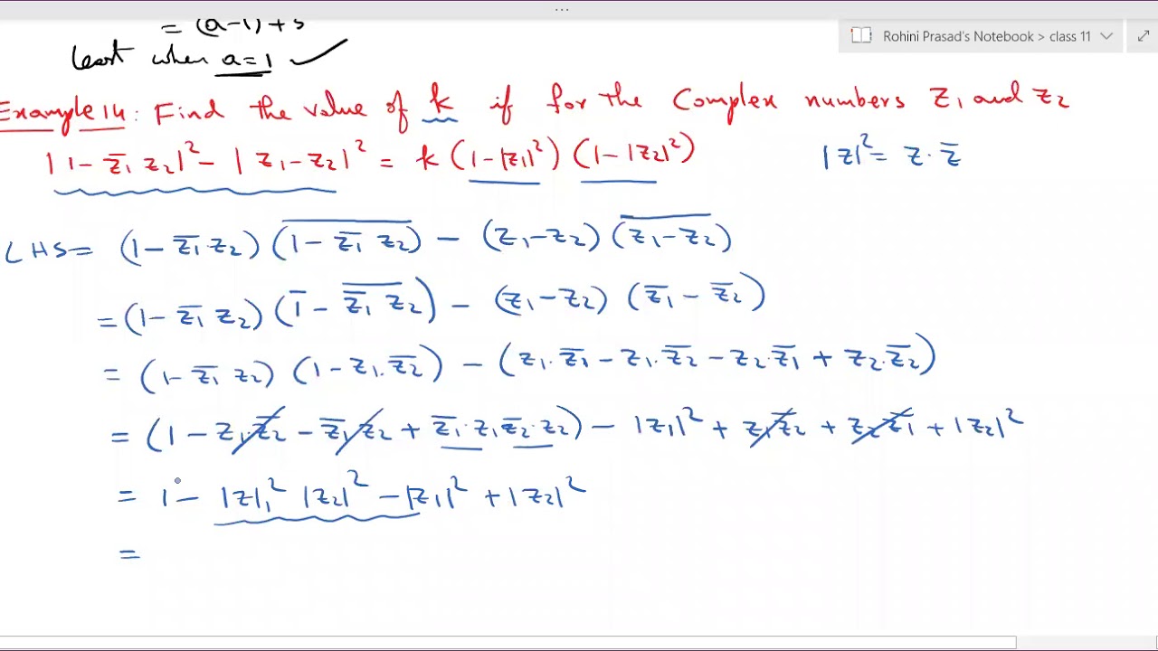Complex numbers Exemplar examples 11 to 33 cbse class 11 - YouTube