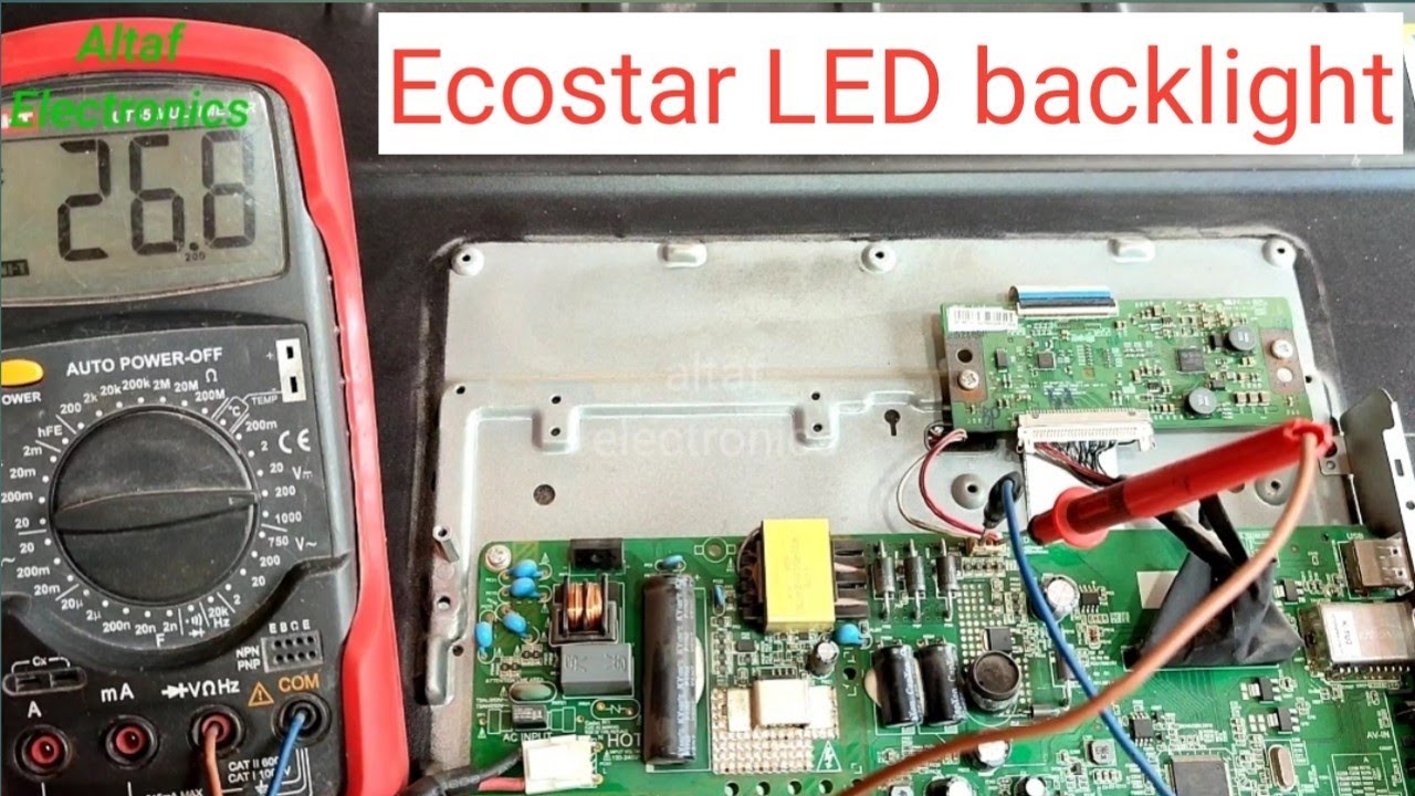 Ecostar LED model number CX-32U571 Backlight Problem Urdu Hindi Altaf ...