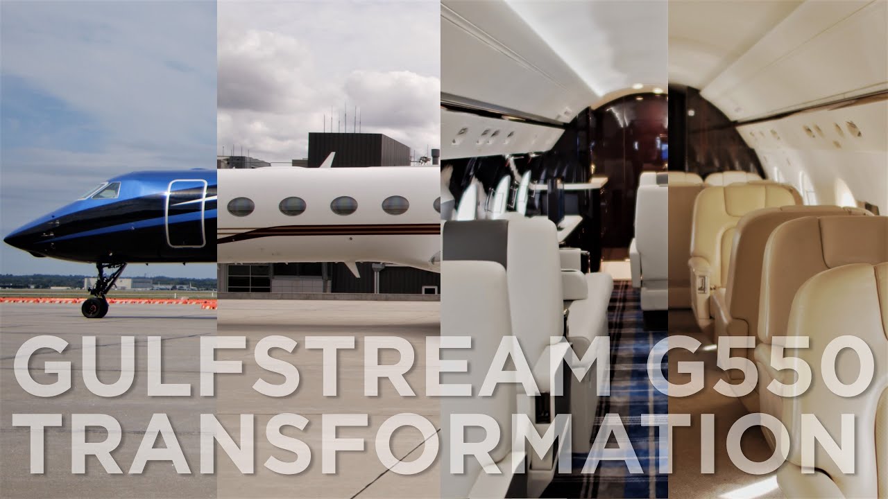 Gulfstream G550 Paint & Interior Transformation - YouTube