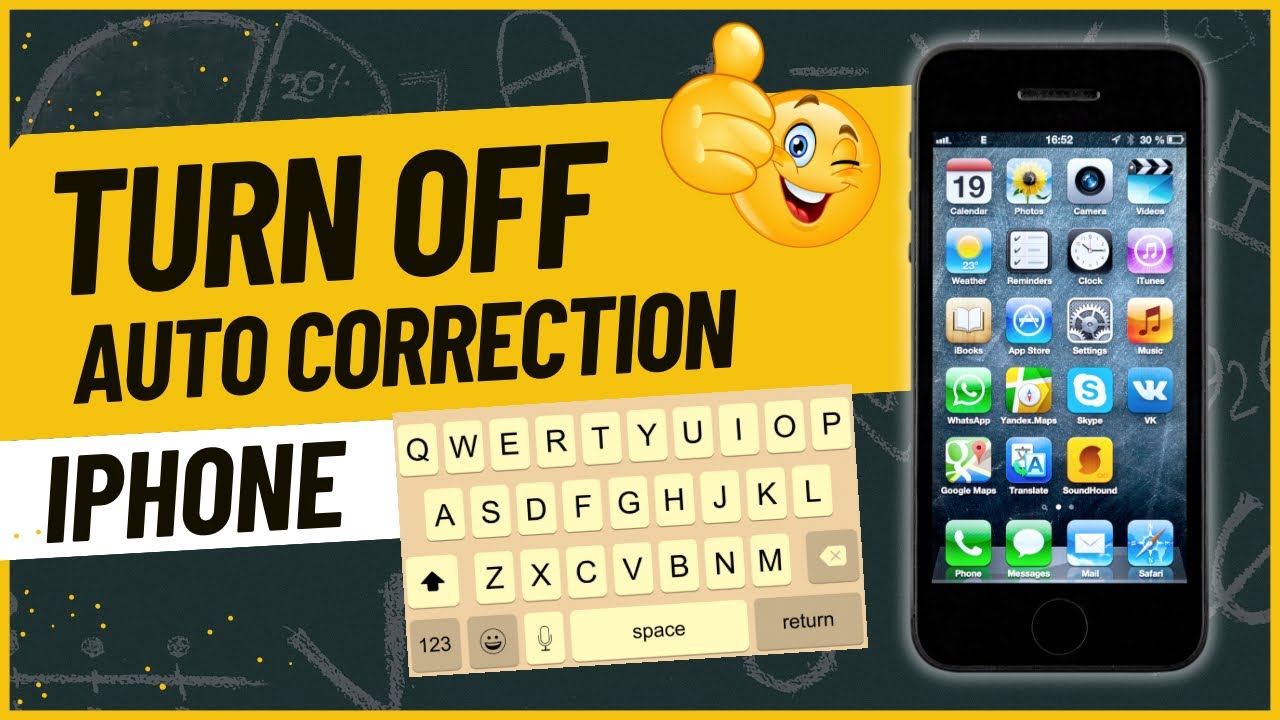 How to Turn Off Auto Correction on iPhone - YouTube