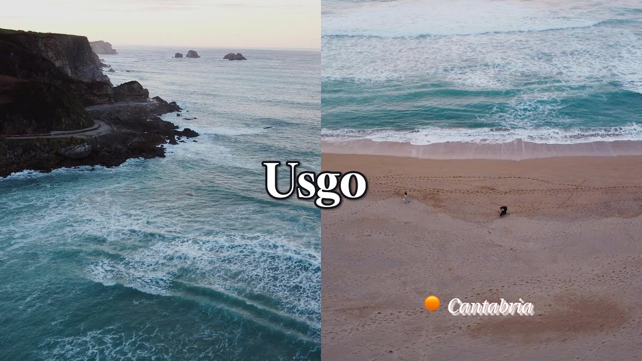 Playa de Usgo, Cantabria. - YouTube