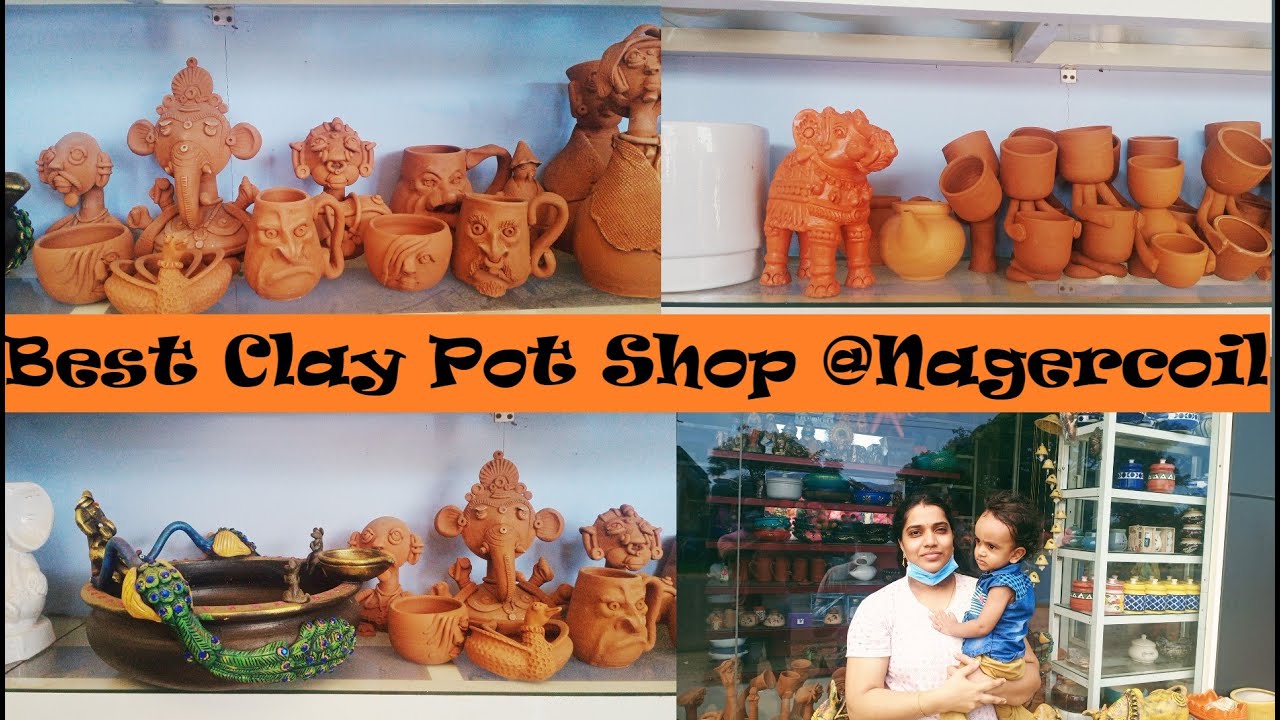 Best Clay pot Shop| Clay pot Unit at Nagercoil| Clay pot making unit ...