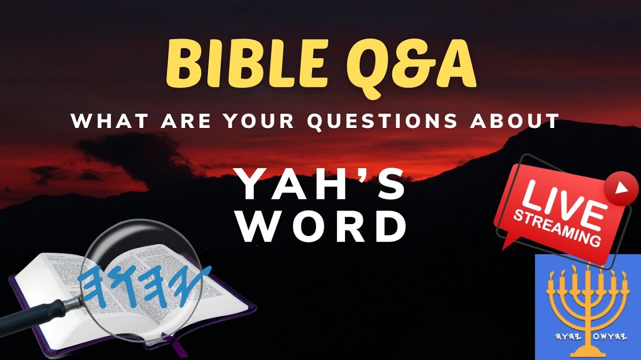 Q&A Bible Study: Have Bible QUESTIONS about Yah's Word? What are they ...
