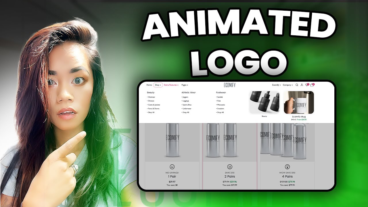 How to create animated logo on shopify | shopify tutorial 2024 - YouTube