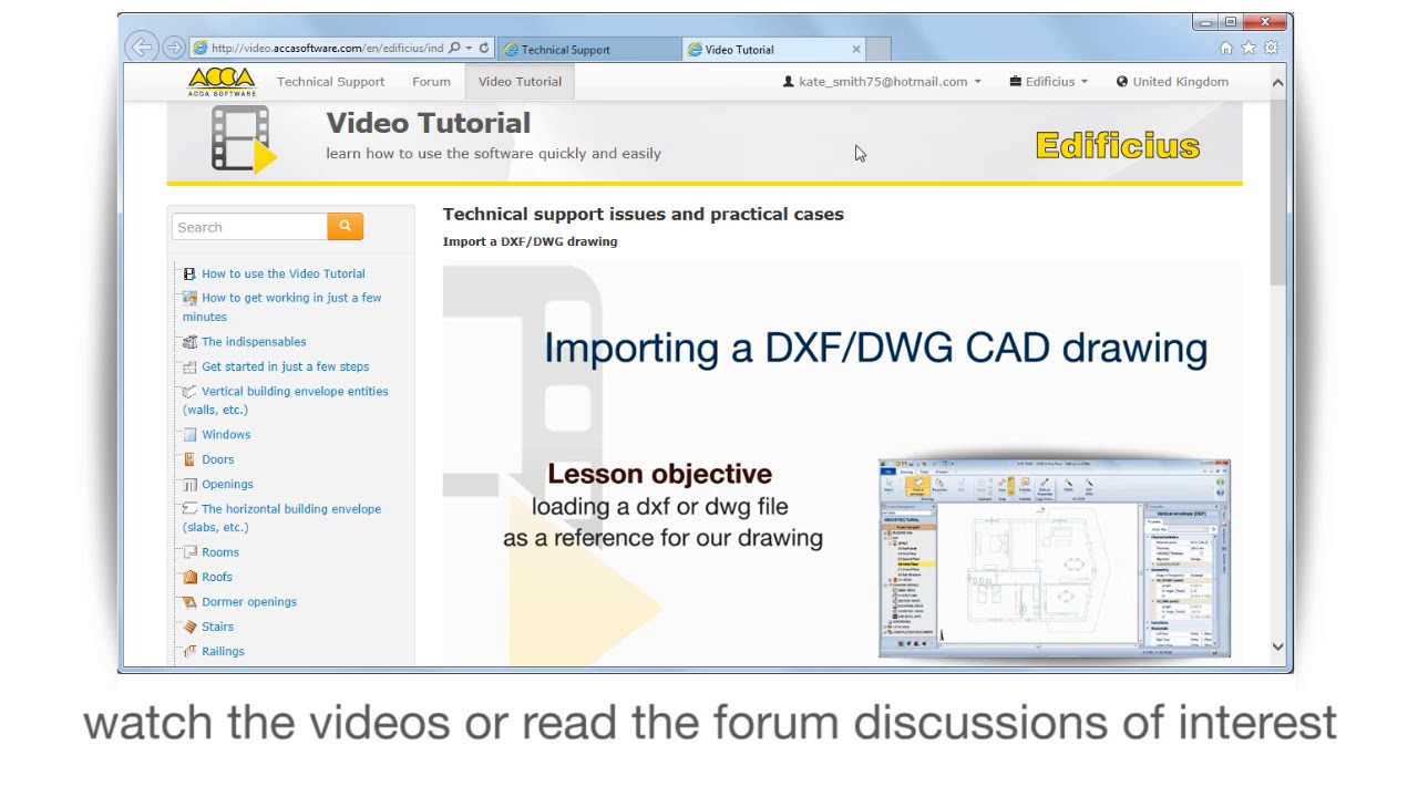 Edificius Tutorial - On-line Technical Support - ACCA software - YouTube