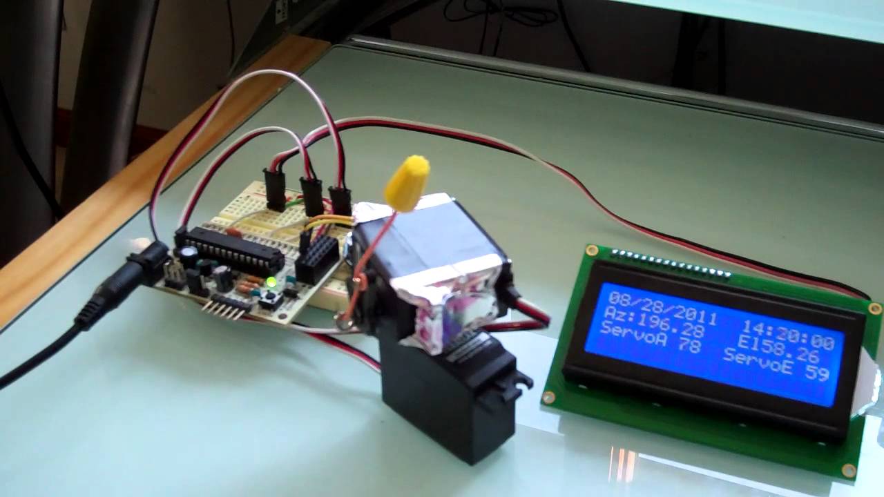 Solar Tracker Driving Hobby Servos - YouTube