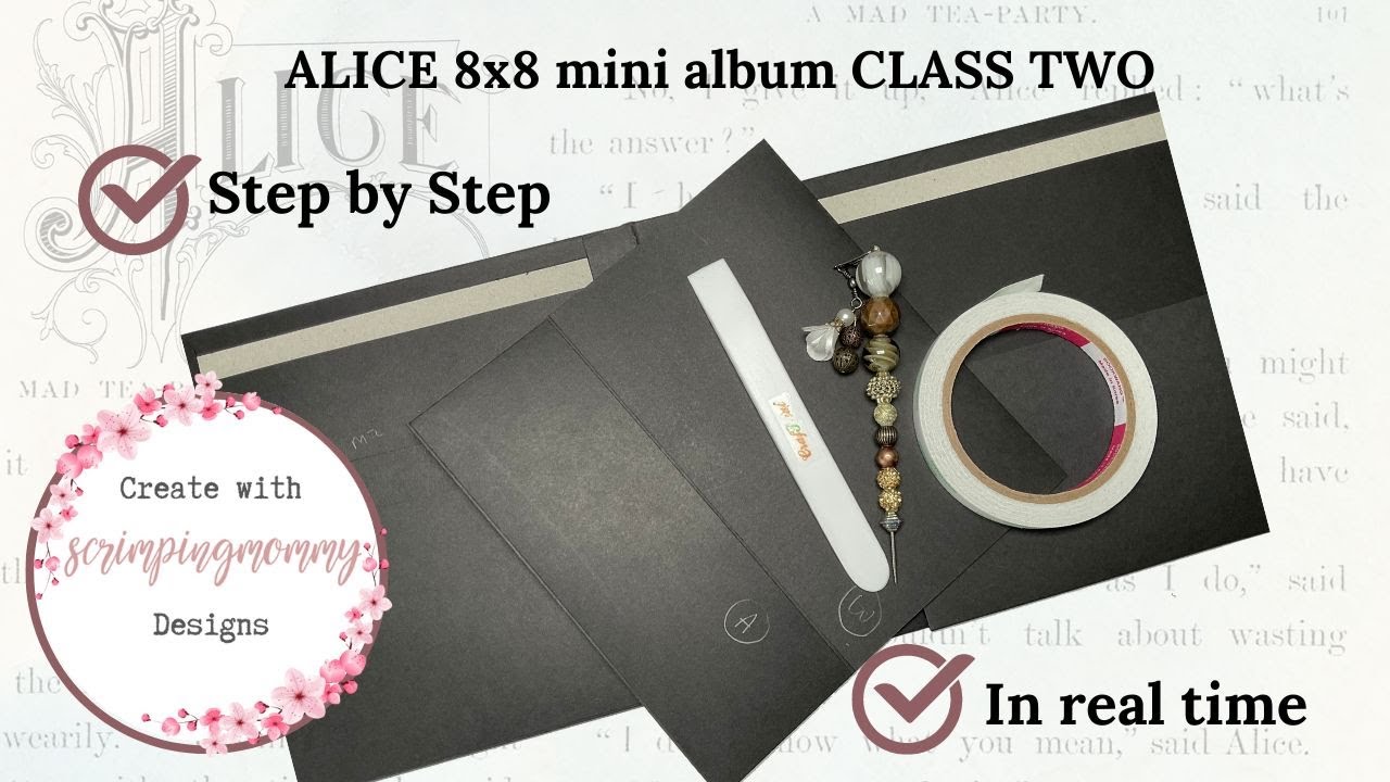 Alice 8x8 mini album CLASS TWO pockets and pages - YouTube