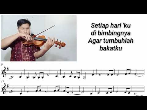 [Free Sheet] Terima Kasihku Guruku - Violin Cover