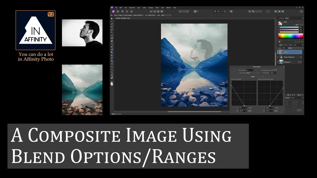 A Composite Image Using Blend Options/Ranges - YouTube