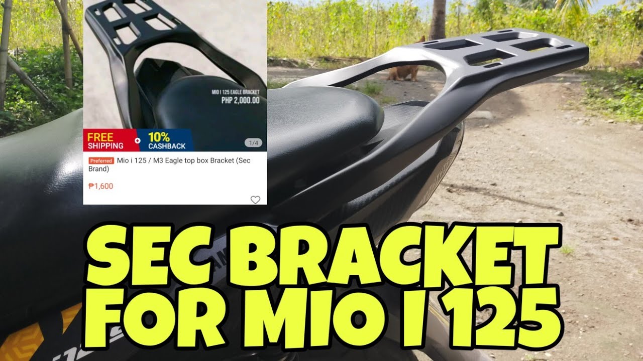 SEC BRACKET FOR MIO I 125 | EAGLE BRACKET - YouTube