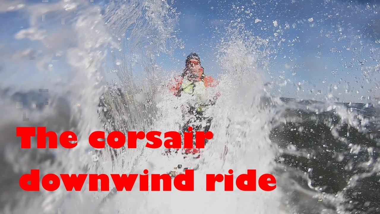 The corsair downwind ride - YouTube