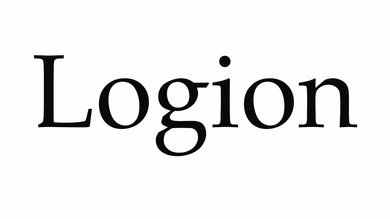 How to Pronounce Logion - YouTube