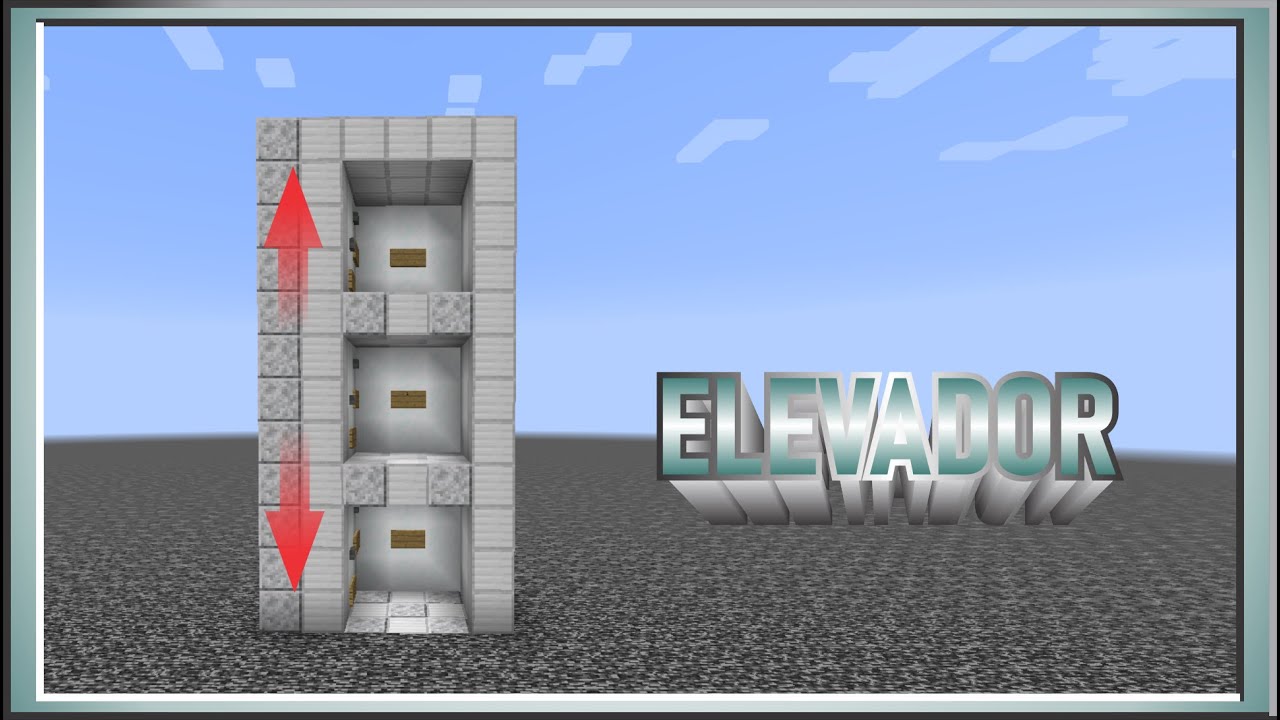 Como Fazer Um Elevador No Minecraft Youtube