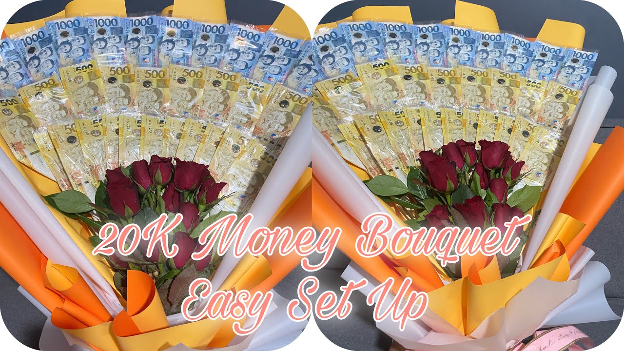 20k Money Bouquet Set up - YouTube