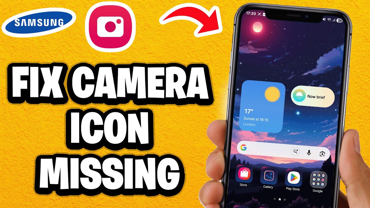 Fix Samsung Camera Icon Missing On Home Screen - Fastest Guide - YouTube