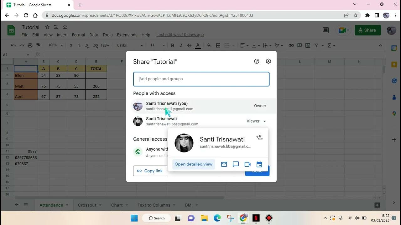 How to Remove Access of Google Sheet NEW UPDATE March 2023 - YouTube