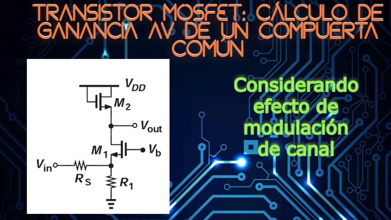Cómo calcular la ganancia Av de una configuración compuerta común con ...