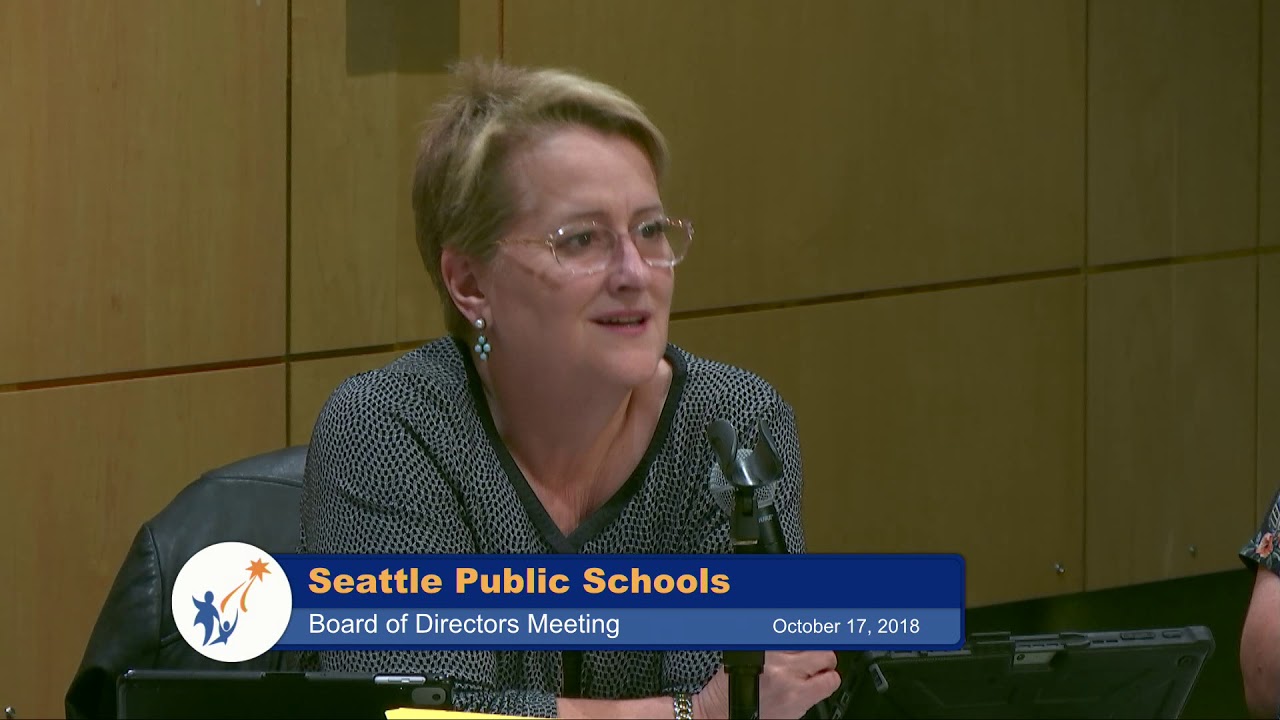 Seattle School Board Meeting Oct. 17, 2018 part 2 - YouTube