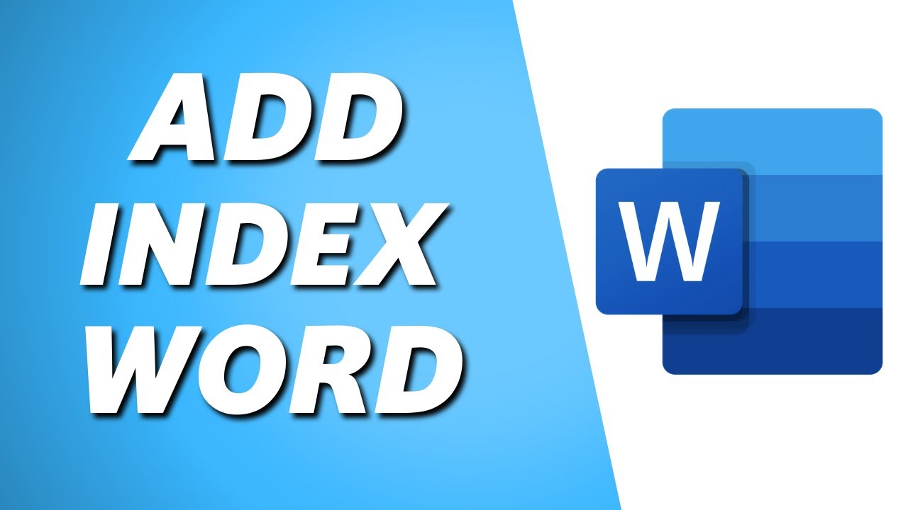 How To Add Index To Microsoft Word Simple YouTube How To Add Index To Microsoft Word Simple YouTube