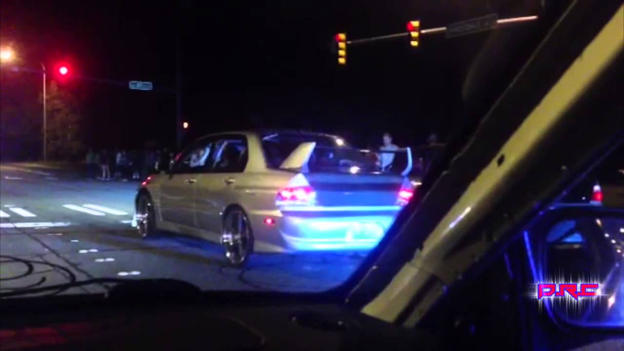 Evo vs Subi WRX vs k20 EK Hatch - YouTube