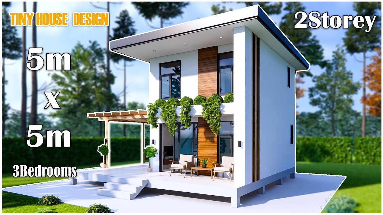 Tiny House Design 2Storey 5m X 5m With 3Bedrooms YouTube tiny-house-design-2storey-5m-x-5m-with-3bedrooms-youtube