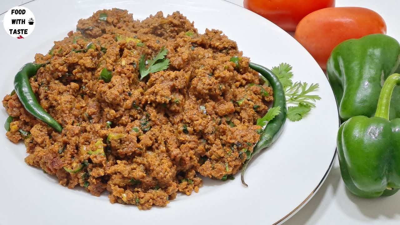 Shimla Mirch Qeema Recipe | Ramazan special Recipe by food with taste ...