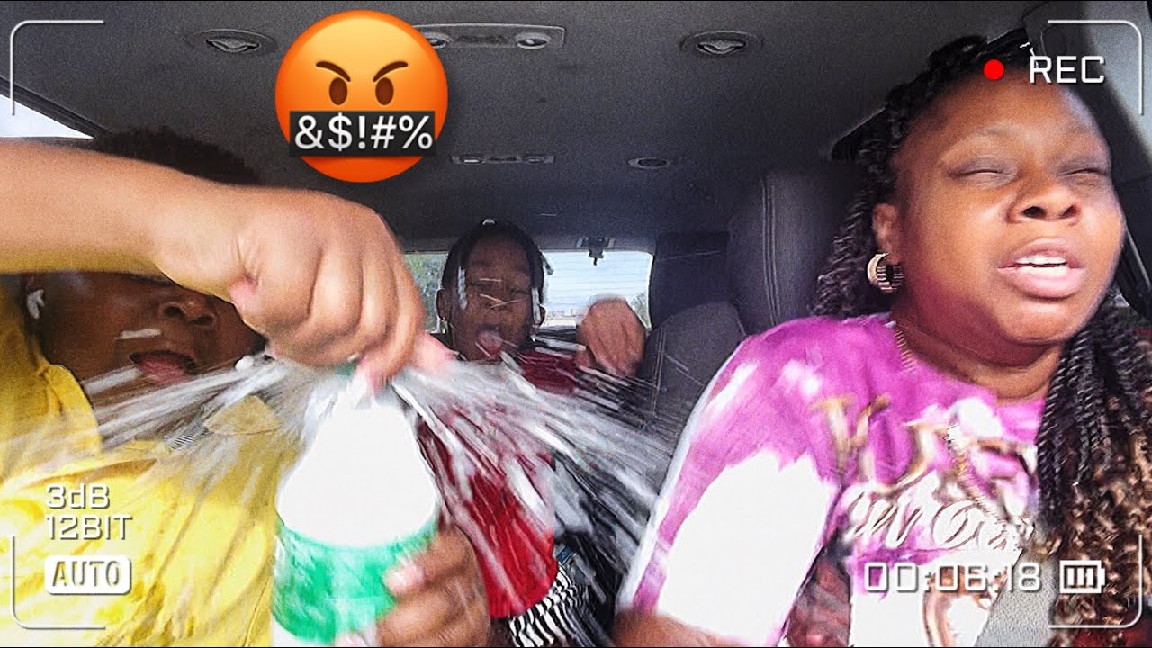 EPIC EXPLODING SODA PRANK ON MY SON IN THE CAR !!!! (Hilarious) - YouTube