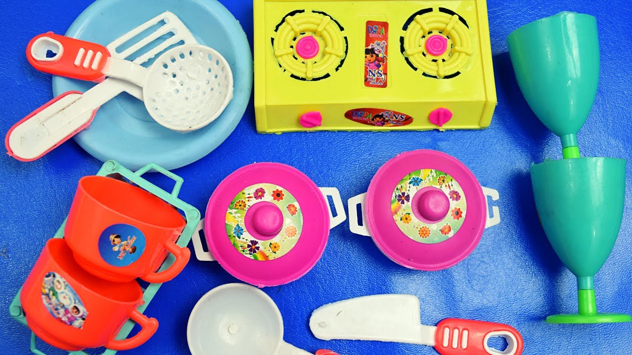 Minutes Satisfying with unboxing hello kitty Kitchen set | Pink hello ...