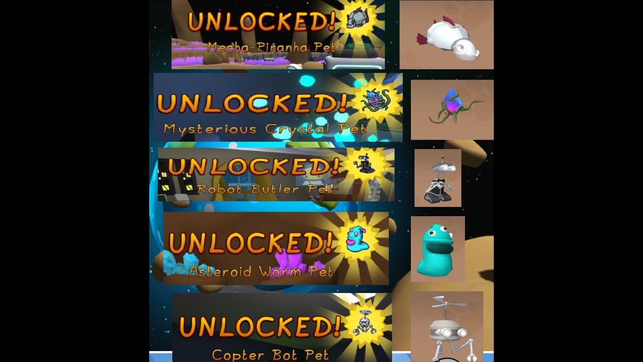How to collect All 5 secret Space pets - Wobbly Life - Space update ...