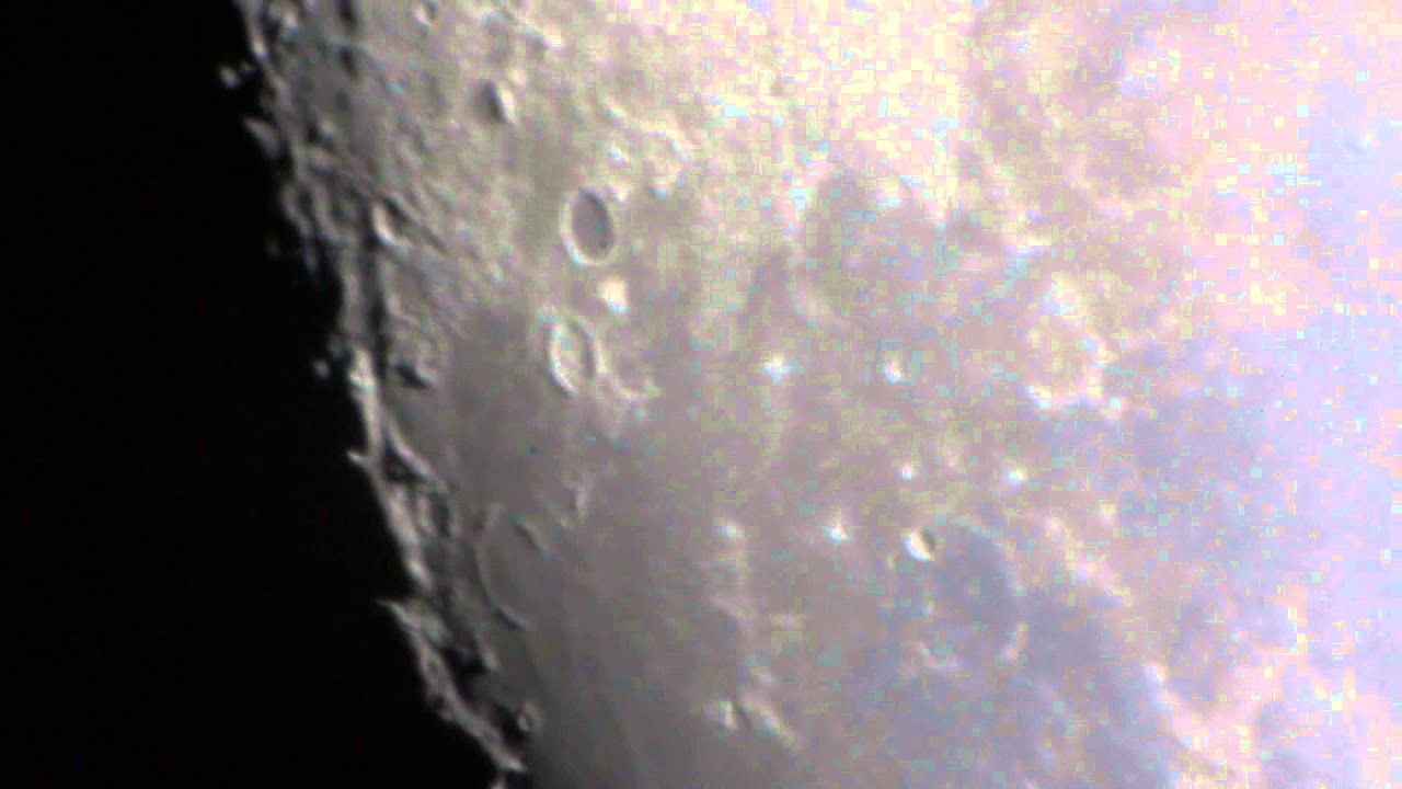 Moon, atmospheric distortion - YouTube